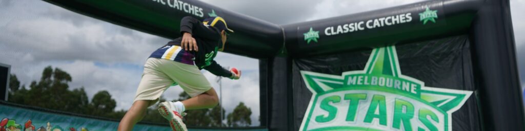 Melbourne Stars Cricket Zone | Inflatable Cricket Activity | SEDA Activate